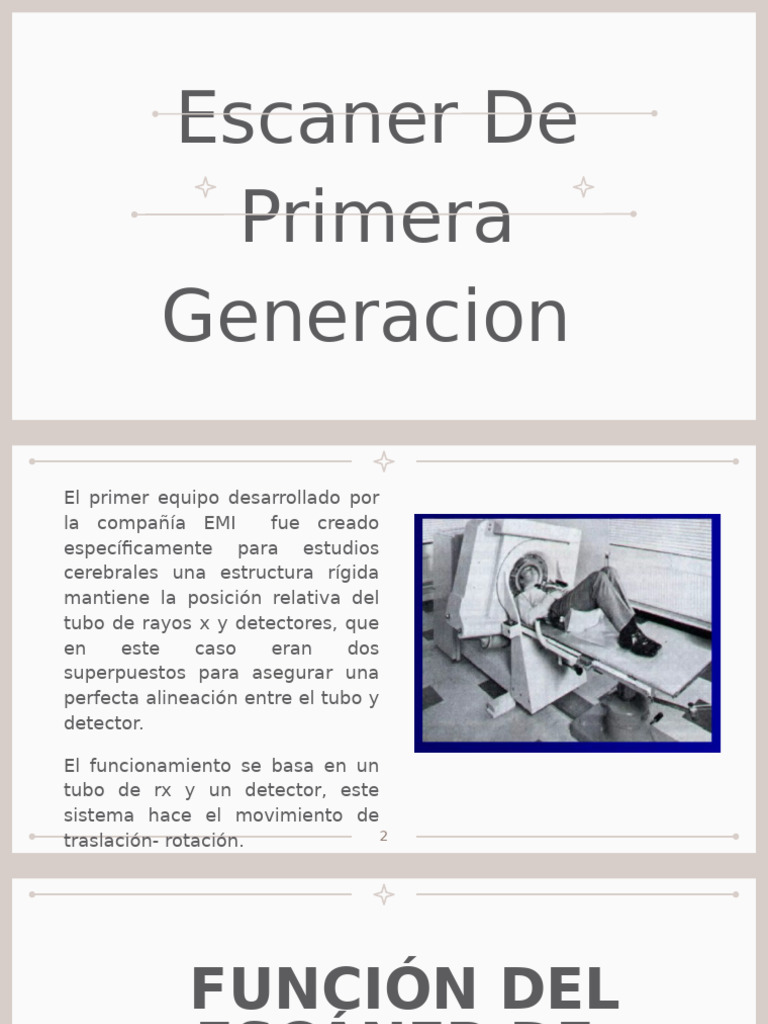 Escaner de Primera Generacion | PDF