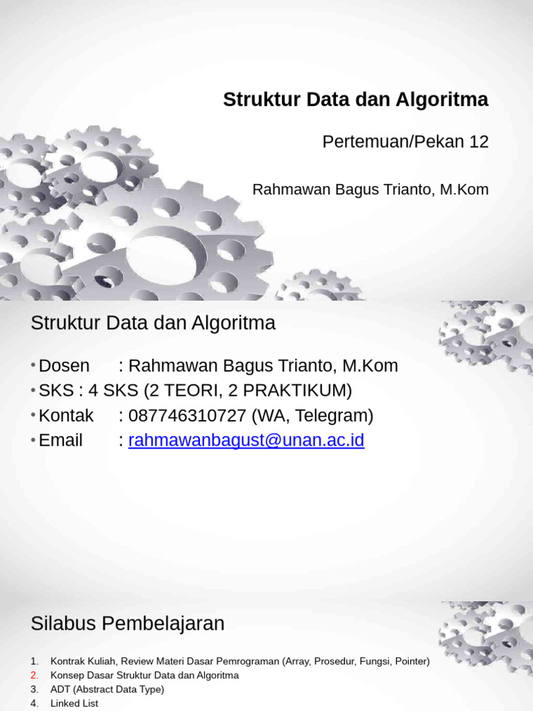 Struktur Data dan Algoritma 12 | PDF Struktur Data dan Algoritma 12 | PDF