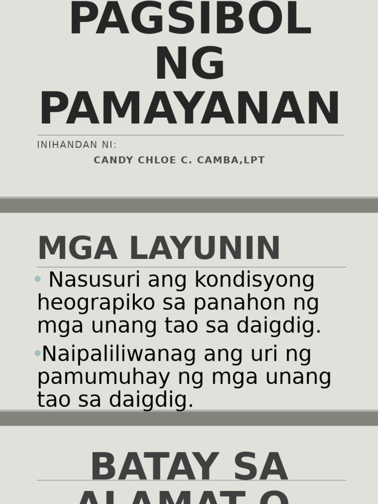 Pagsibol NG Pamayanan | PDF