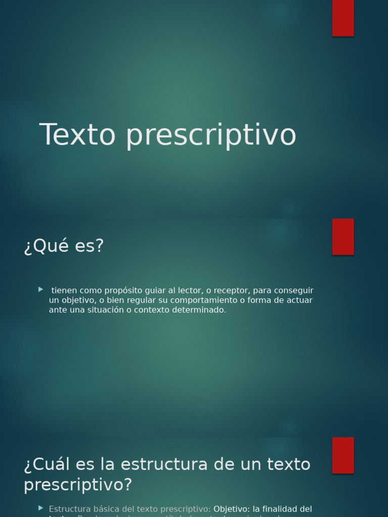 Texto Prescriptivo | PDF
