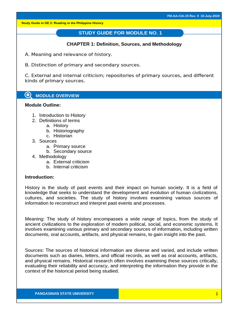 Chapter 1_Definitions, Sources, and Methodologies | PDF