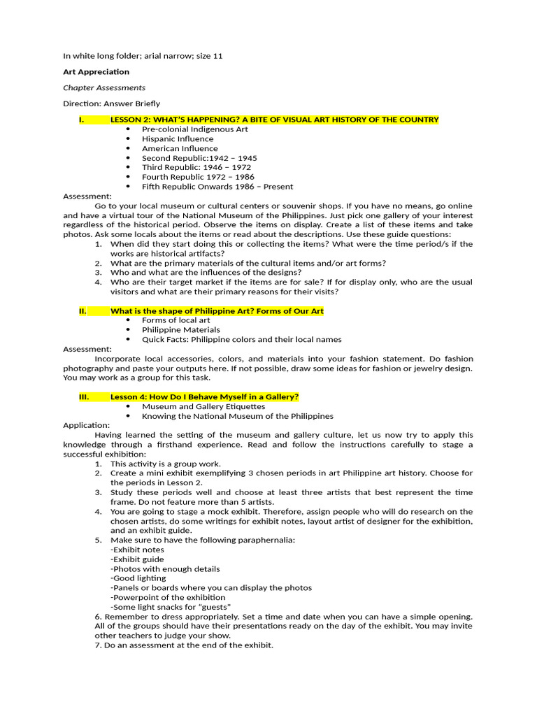 Art Appreciation Module | PDF