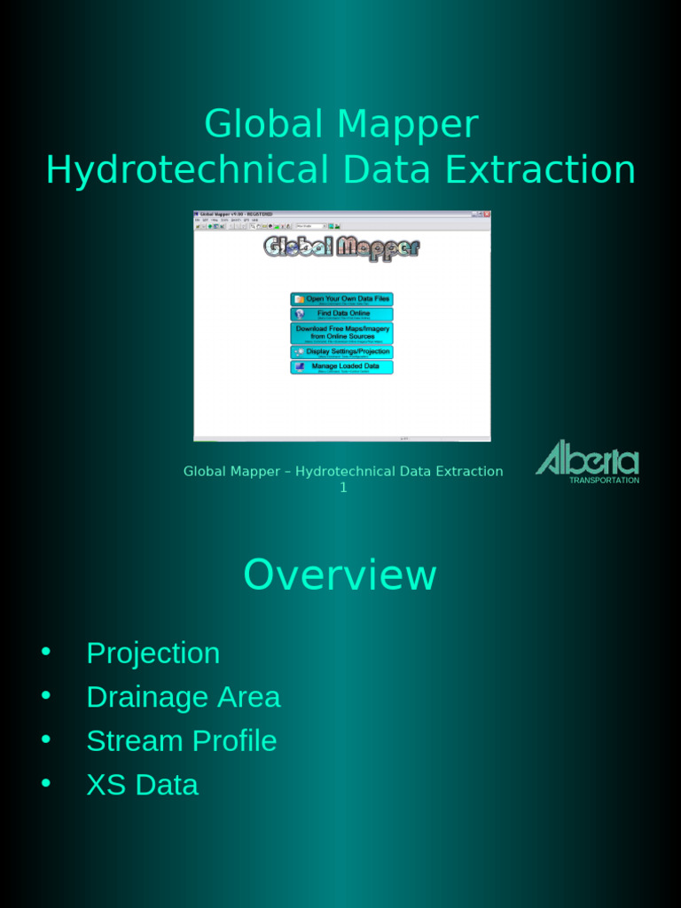 Vdocument - in - Global Mapper Hydrotechnical Data Extraction | PDF
