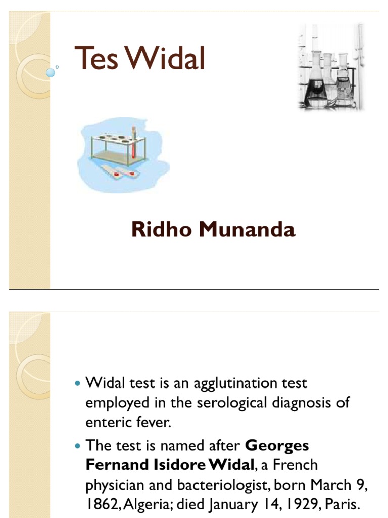Tes Widal Ridho | PDF