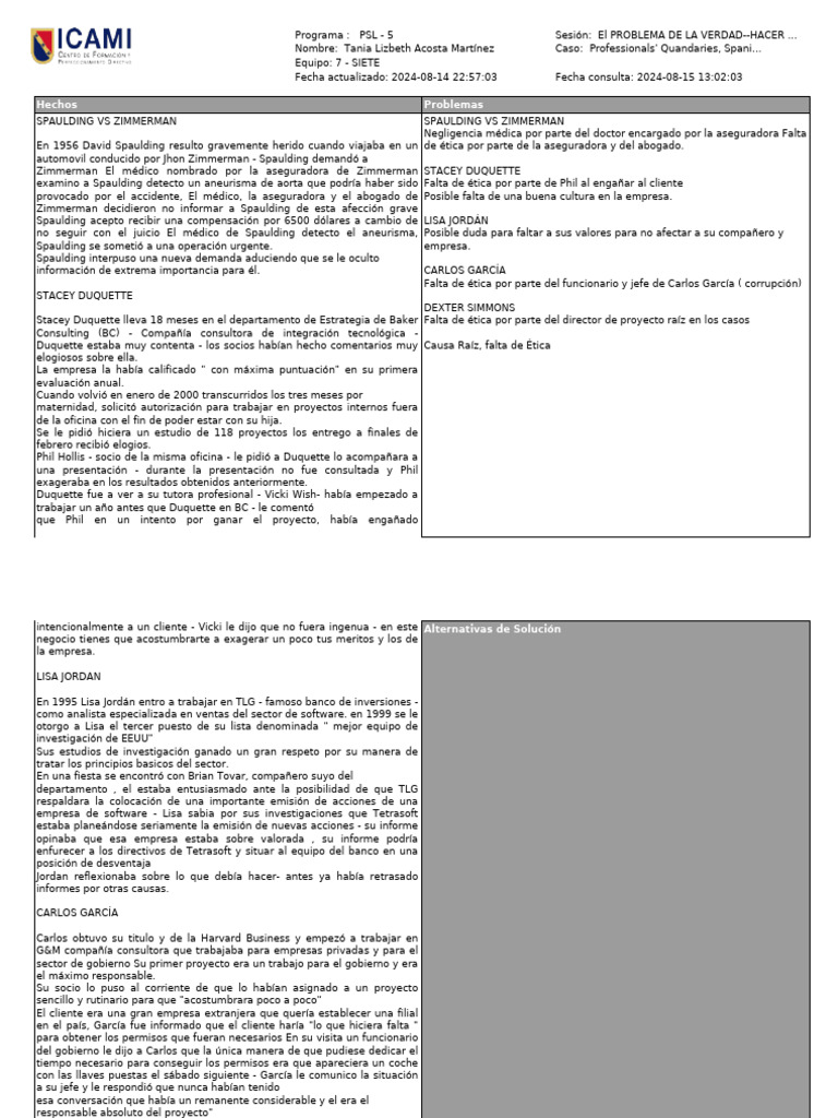 Professionals Quandaries Spanish Version | PDF | Career & Growth | Business