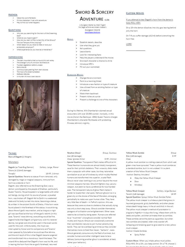 Sword - Sorcery Adventure | PDF