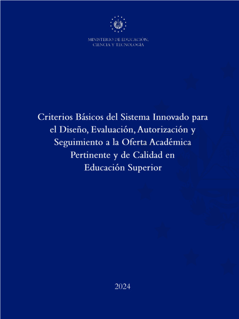 Criterios Basicos Del Sistema Innovado 2024 DNFS | PDF