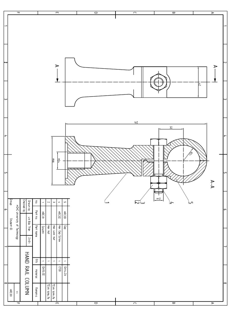 Hand Rail Column Solution | PDF