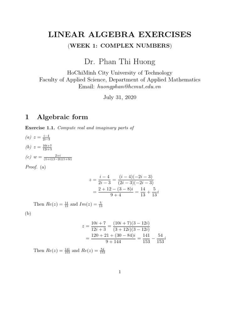 Solution Week1 | PDF