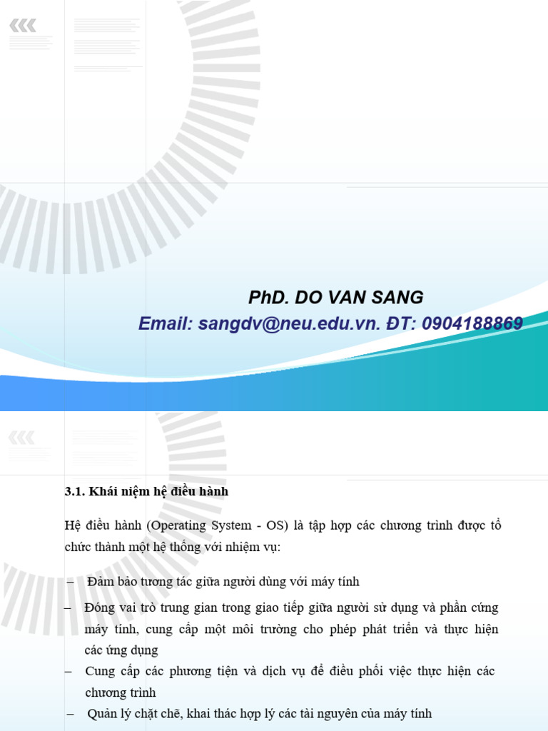 3 - Lesson 3 - Chapter3 - Operating Systems | PDF