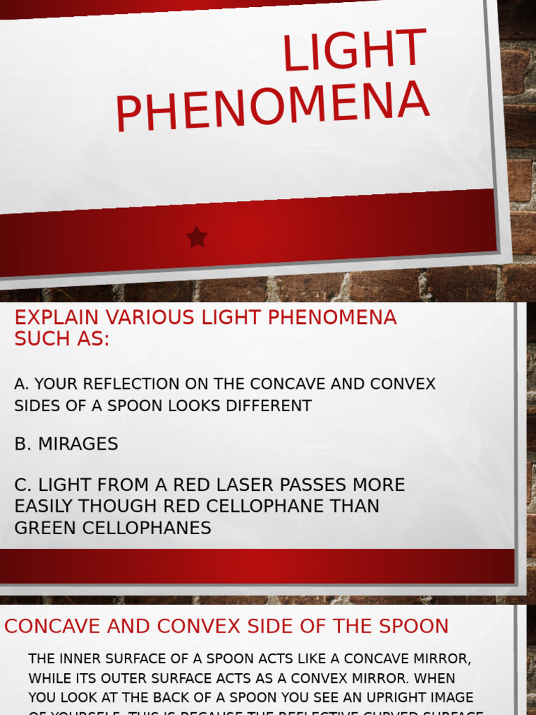 Light Phenomena | PDF