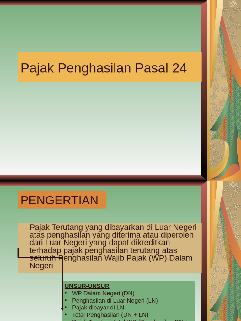 PPH Pasal 24 | PDF