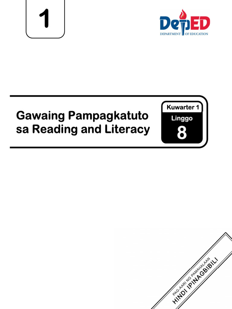 LAS G1 Q1 Week 8 Read and Lit Ver1 | PDF