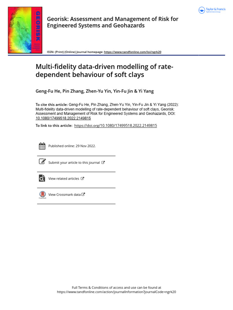 Multi-fidelity data-driven modelling | PDF