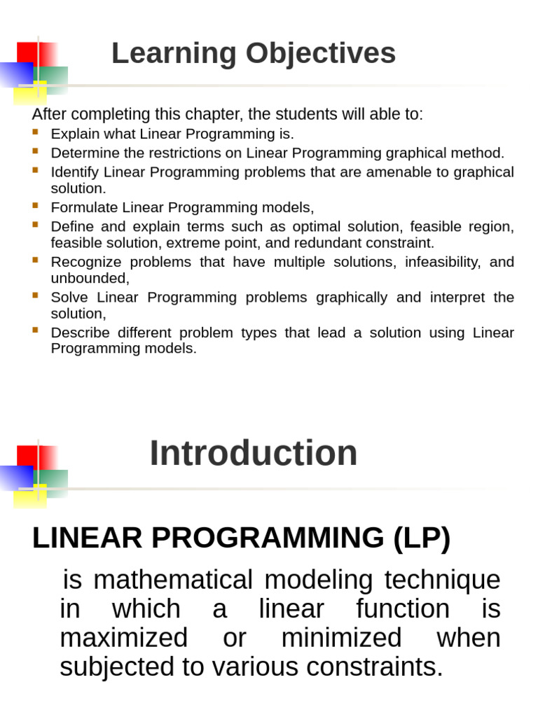 c2 Linear Programming Graphical Method | PDF c2 Linear Programming Graphical Method | PDF