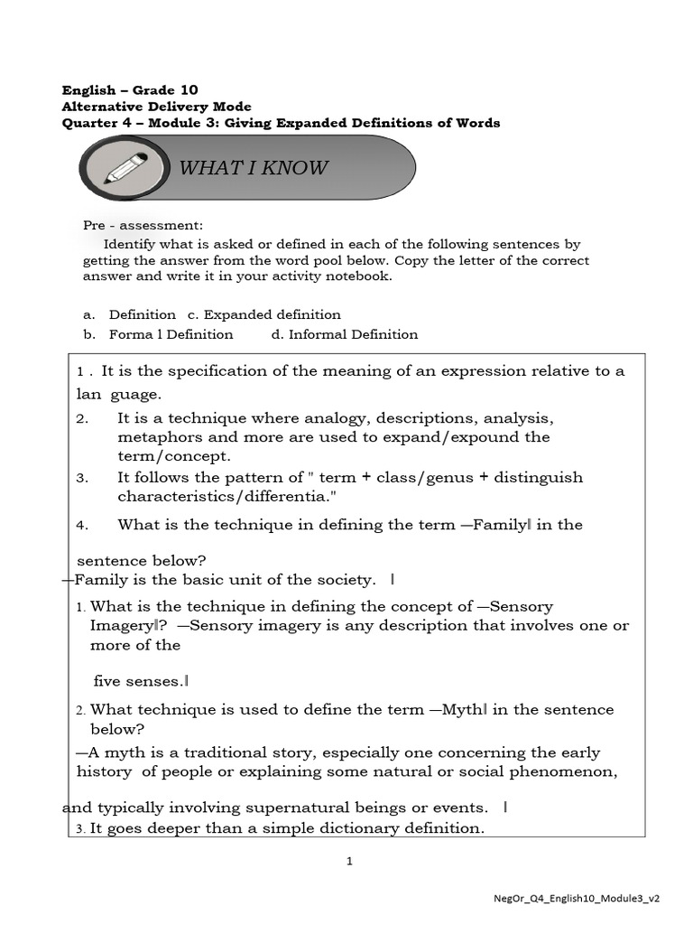 Module 3 GR 10 Eng 4th | PDF