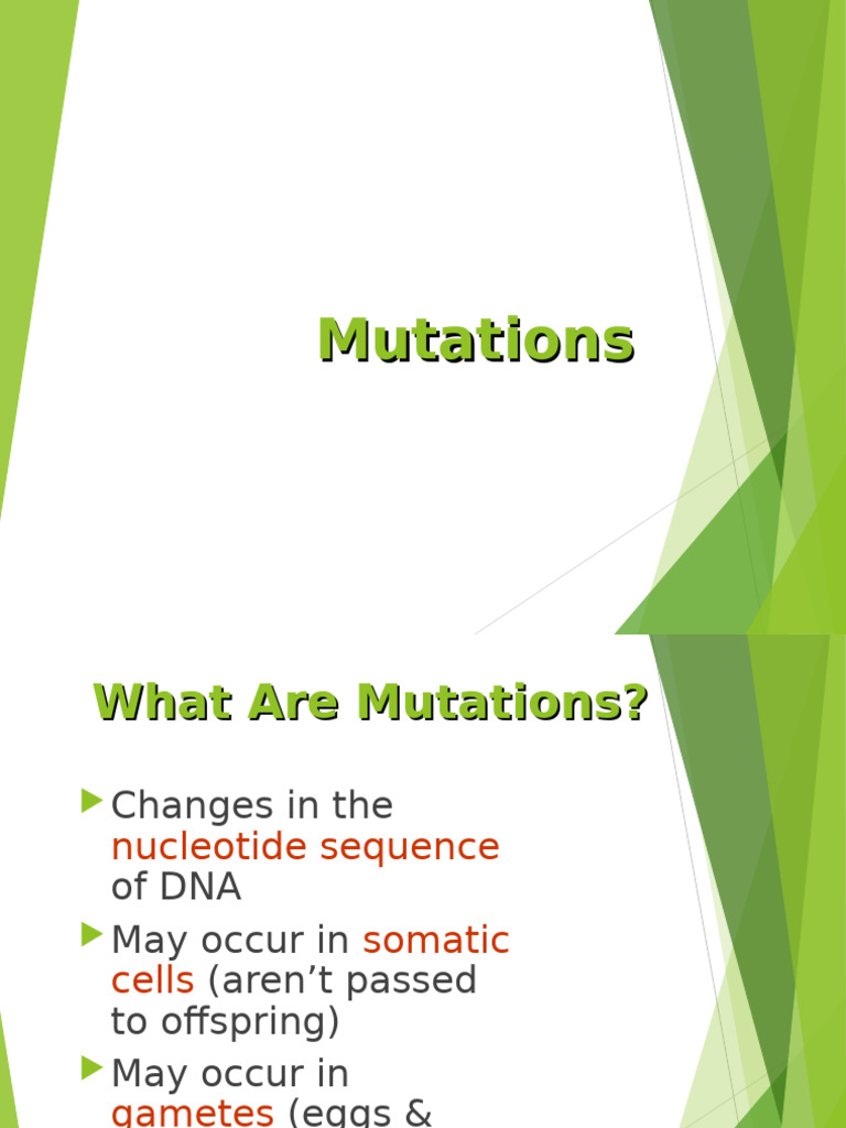 Types of Mutations [Autosaved] | PDF