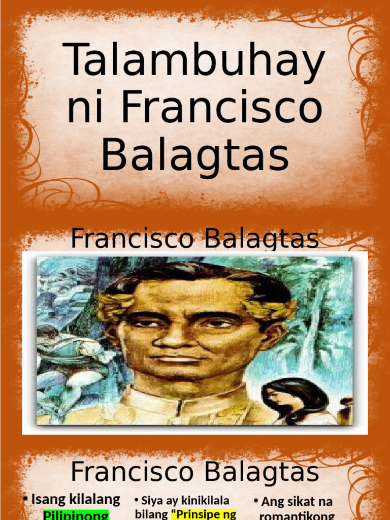 Talambuhay Ni Francisco Balagtas Week 1 | PDF | Languages Of Asia | History