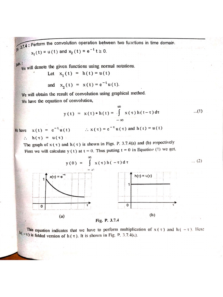 Continuous Time Convolution | PDF