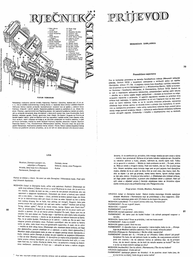 1983.22!79!99 Bricko Prijevod Menandar Samljanka | PDF