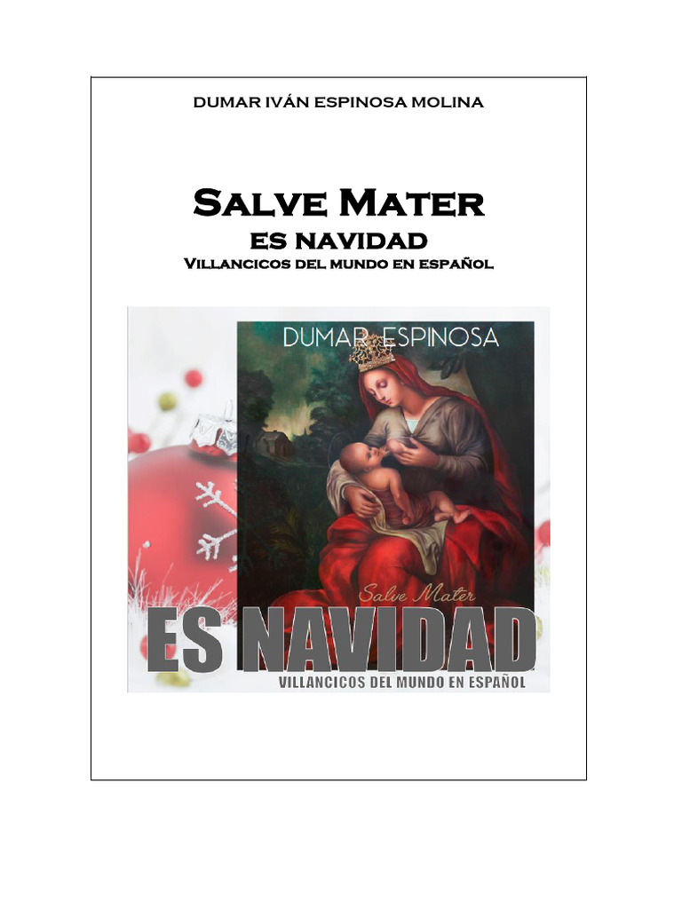 SALVE MATER VILLANCICOS Dumar Espinosa | PDF | Oh ven