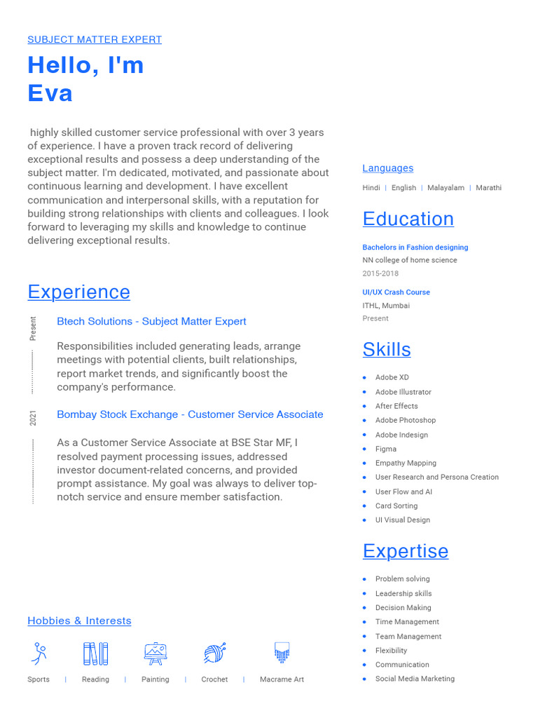 Eva CV | PDF