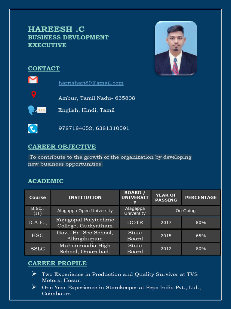 Hareesh Resume | PDF
