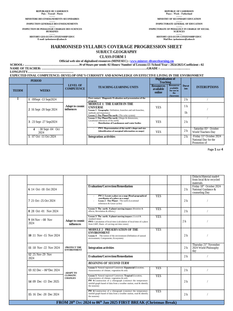 Geo Progression F 1 | PDF