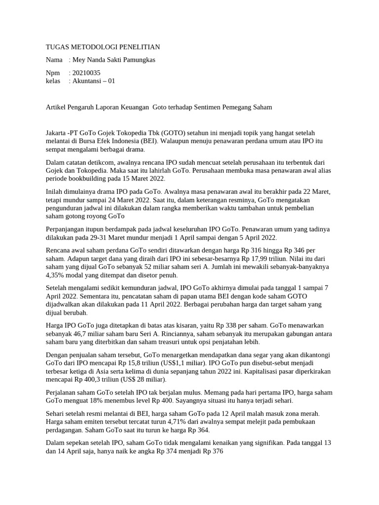 Artikel Metopen | PDF