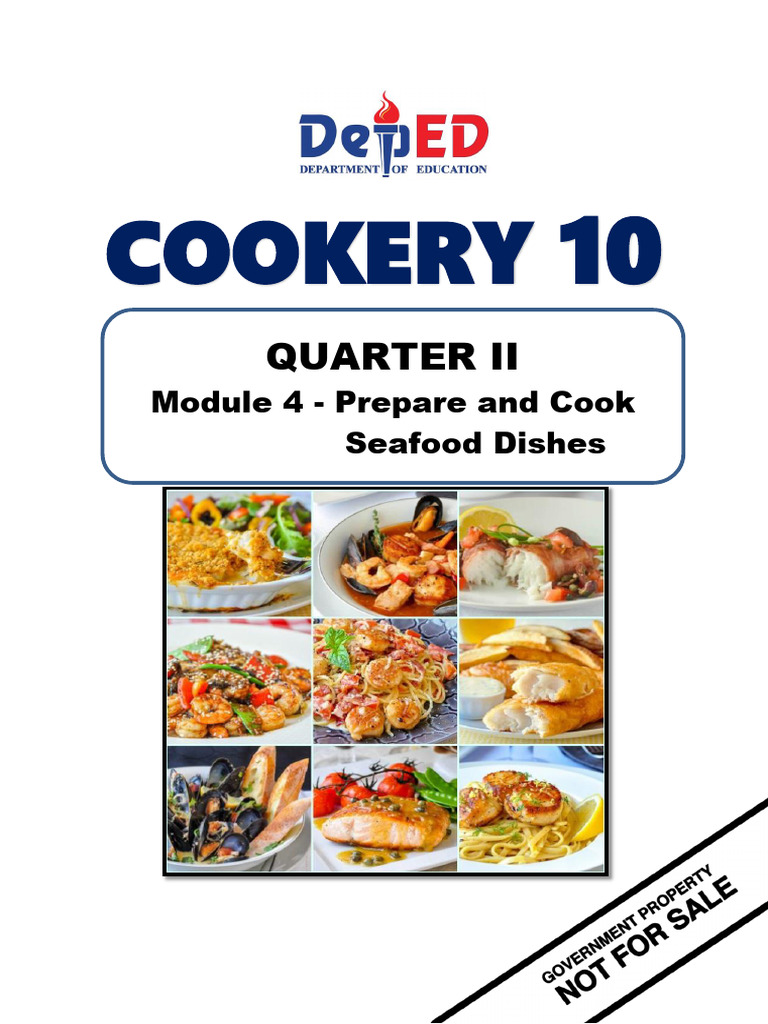 Cookery 10 Seafoods Lo1 p2 | PDF | Steak | Fish