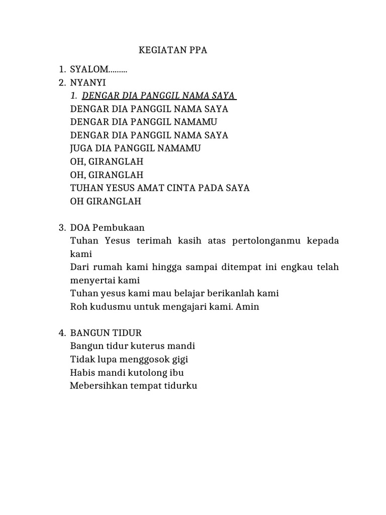 Kegiatan Ppa | PDF