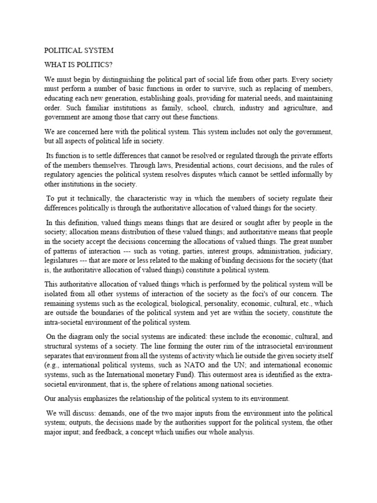 Political System | PDF