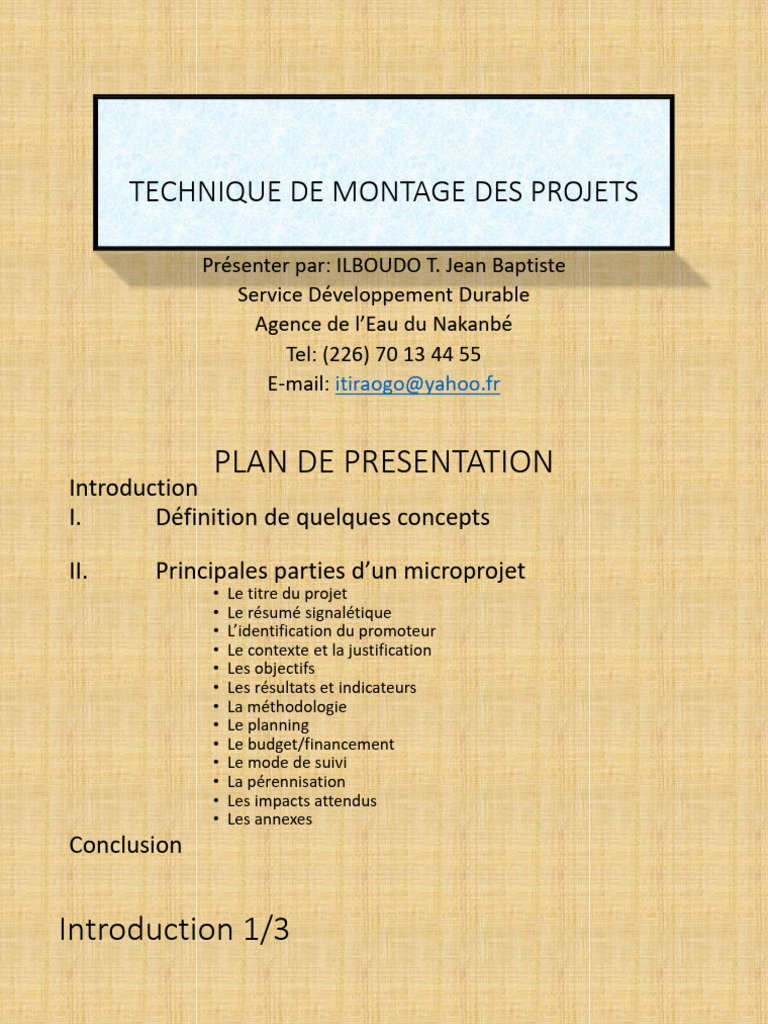 Module Elaboration de Micro Projets VF | PDF