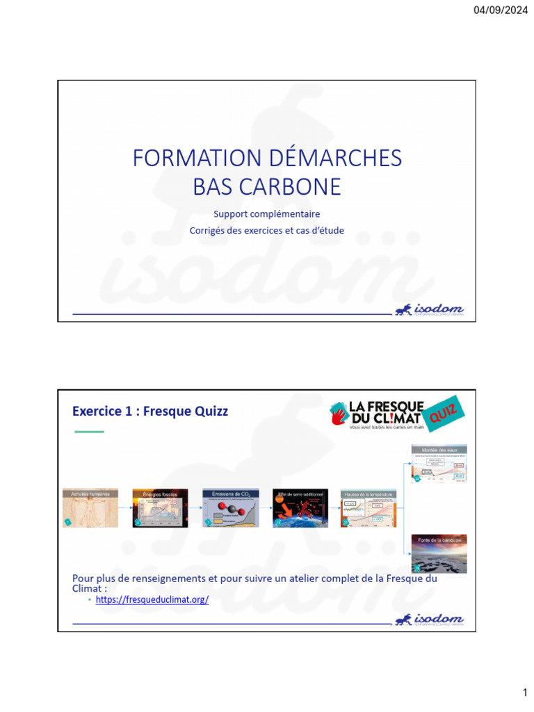 PRÉSENTATION CAS FIL ROUGE ET EXERCICES_CORRIGÉ | PDF