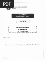 Grade 11 Physical Science Paper 1 | PDF