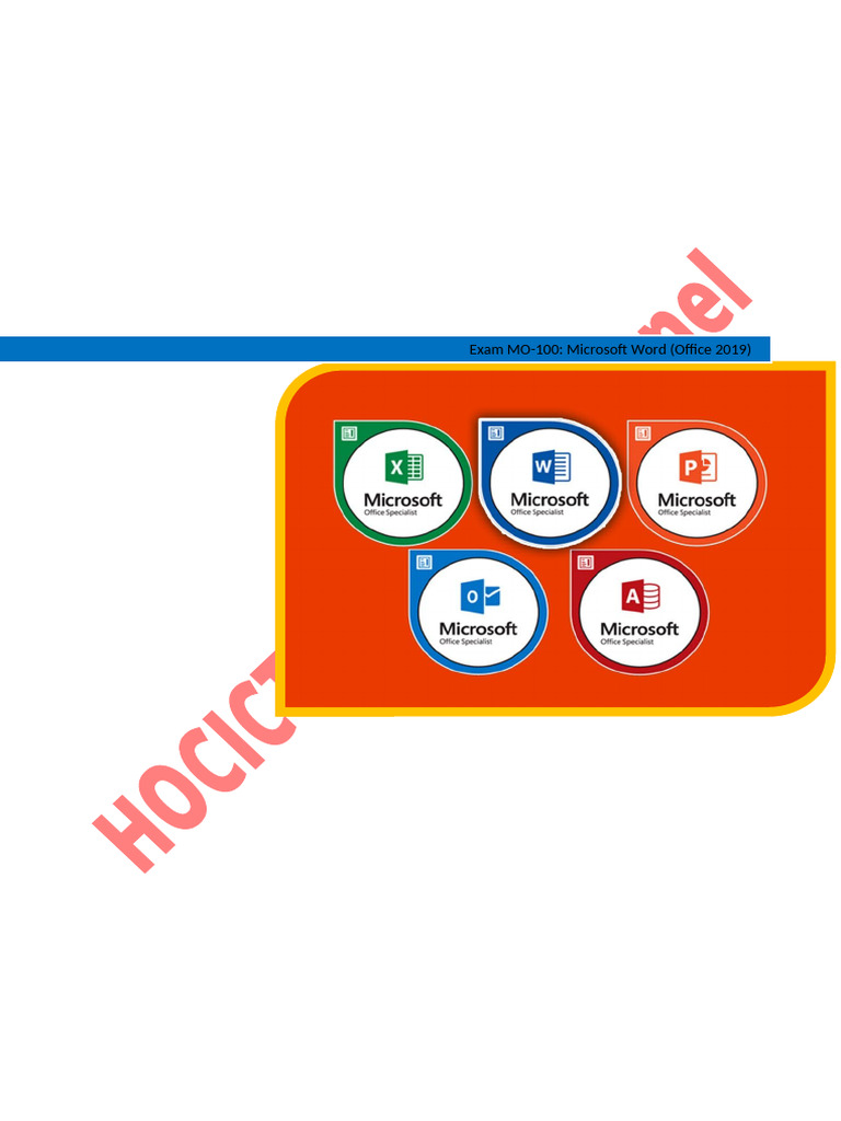 MOS Word 2019_365 Exam - Part 1 - Q1_36 | PDF