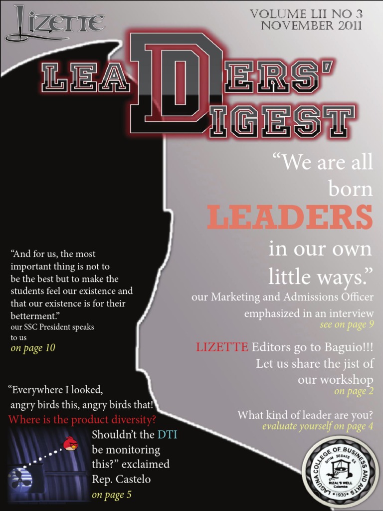 Leader's Digest | Download Free PDF | Leadership | Further Education