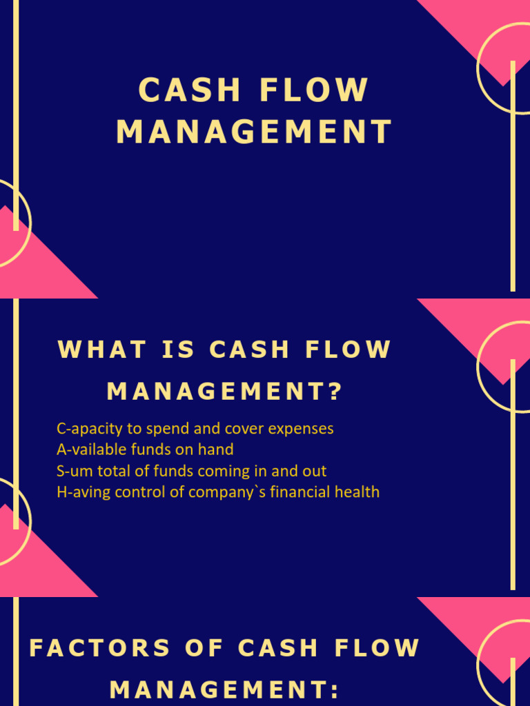 Cash Flow Management Pdf