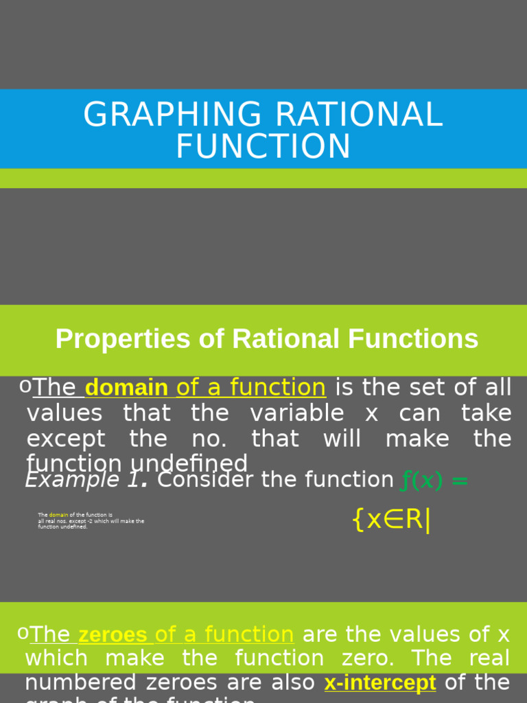 GM Q1 Week 3.5 Graphing of Rational Function | PDF
