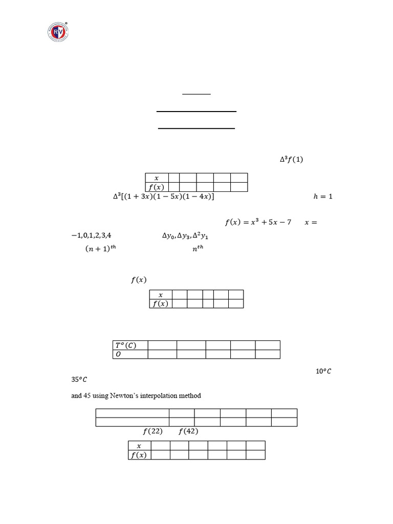 Numerical_Methods 2 tutorial | PDF