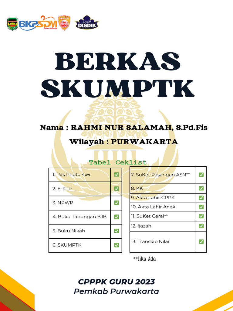 Contoh Berkas SKUMPTK | PDF