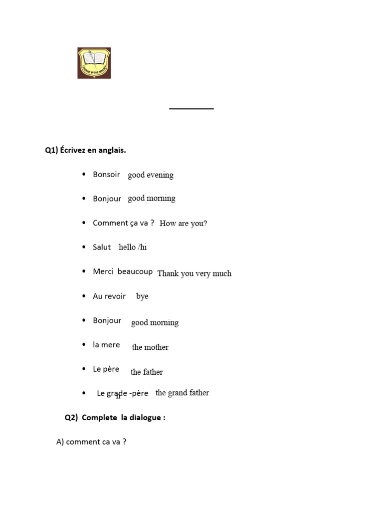 Kami Export - REVISION WORKSHEET GRADE 6 Answers | PDF