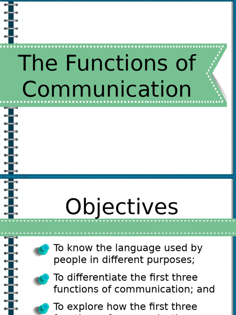 The Functions of Communication | PDF | Communication