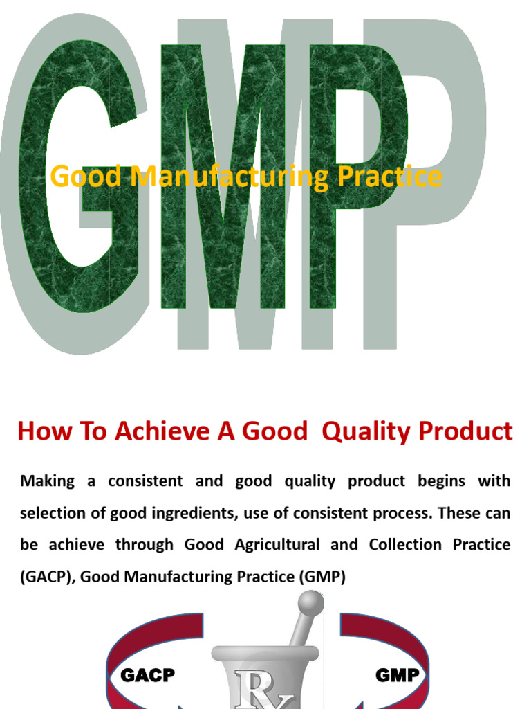 GMP & Gacp | PDF