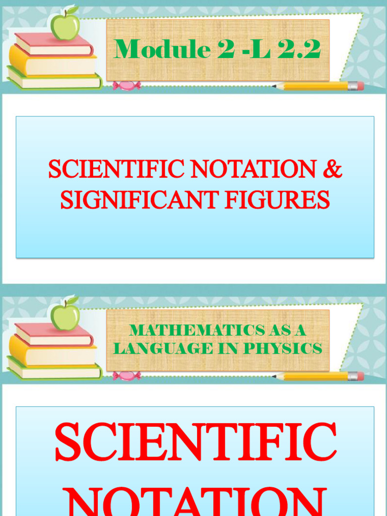 Module 2 L2.2-L3 SCIENTIFIC NOTATION Density &SG | PDF