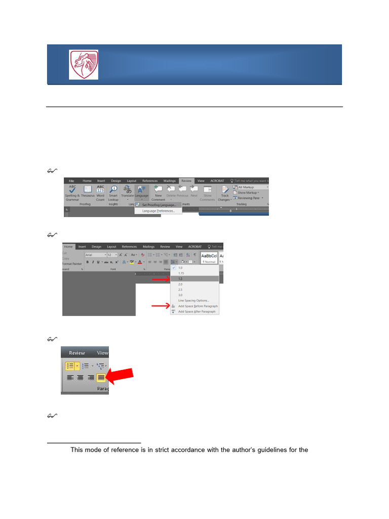 Annotated Formatting and Referencing Guide For JJS Style (2022) | PDF