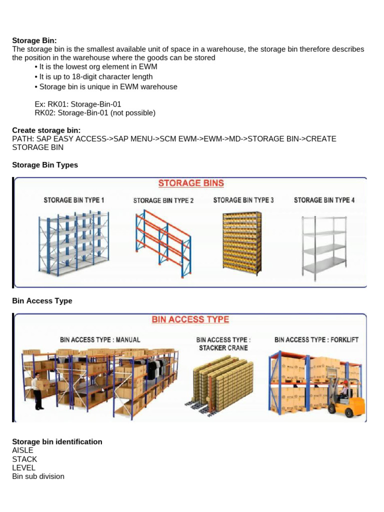Storage Bin-EWM | PDF