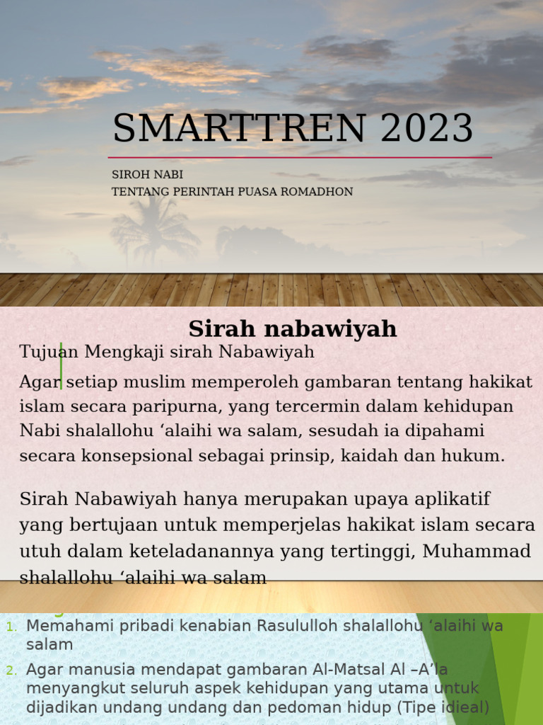 MATERI SmartTren (Siroh Nabi) (2023 | PDF