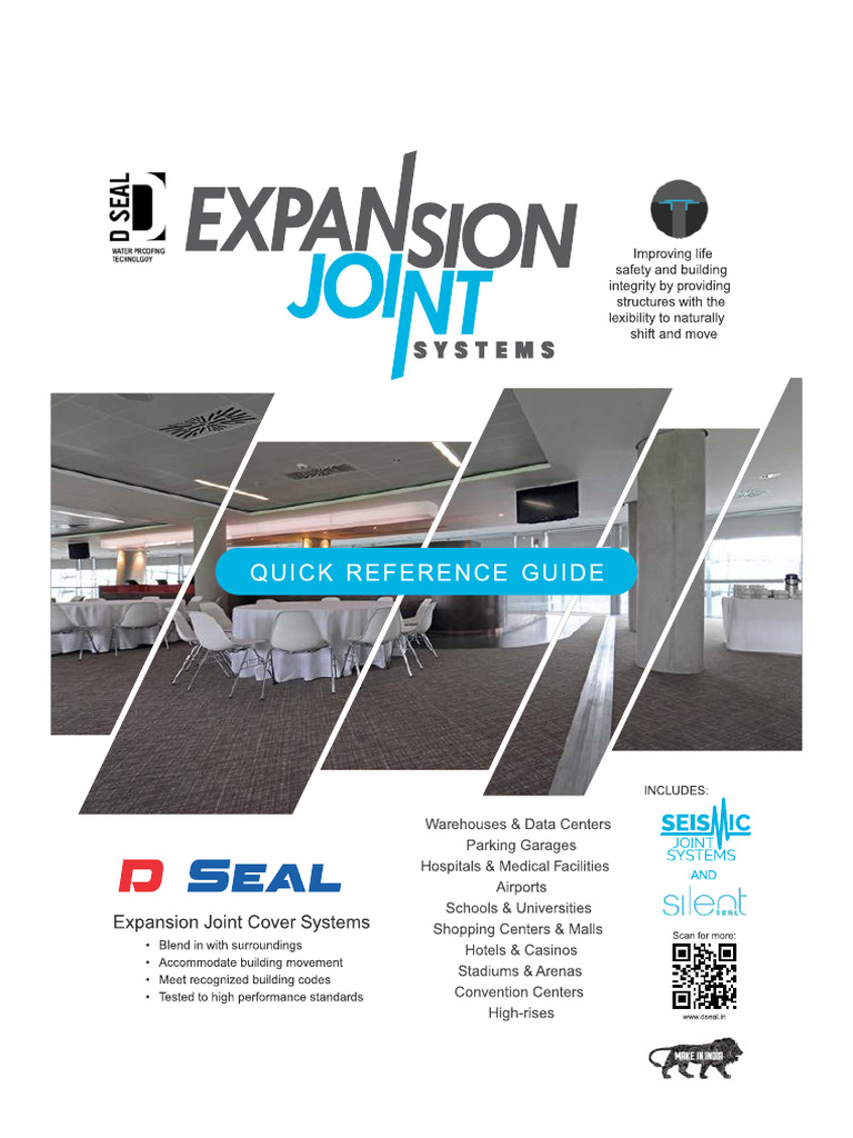 Dseal Building Expansion Joints and Covers | PDF | Technology & Engineering