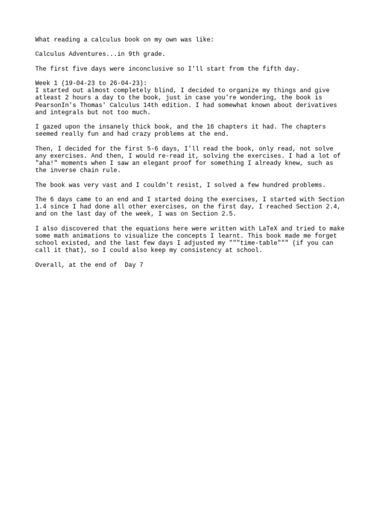 Calculus Adventures | PDF
